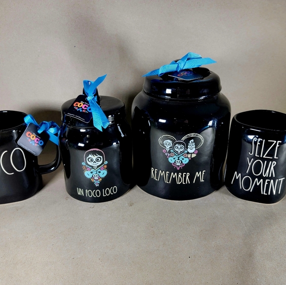Rae Dunn | Kitchen | Htf Rae Dunn Disney Coco Canister And Mug Set Lot ...